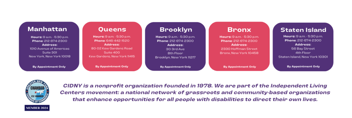 NY Connects – Center for Independence of the Disabled, New York